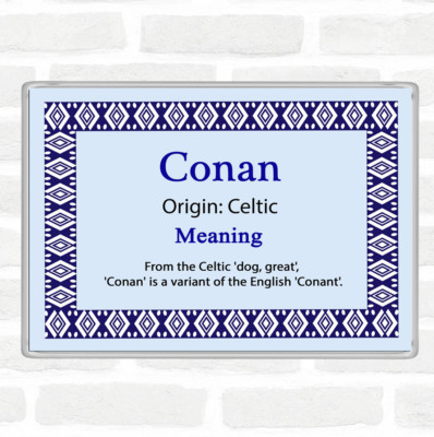 Conan Name Meaning Jumbo Fridge Magnet Blue | eBay UK