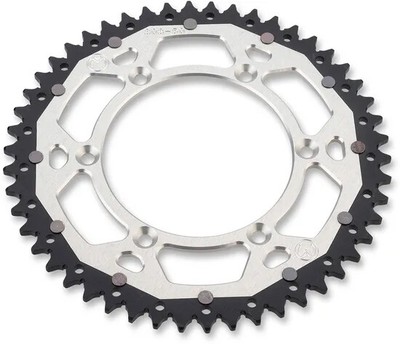 Moose Silver 49 Tooth Rear Dual Sprocket Husqvarna WR125 95-13 | eBay
