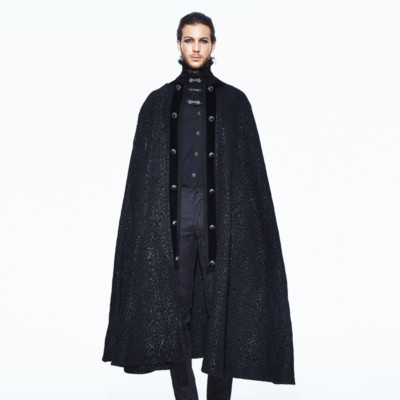 Devil Fashion Gothic Capes Unisex Black Dark Noble Cloaks Halloween ...