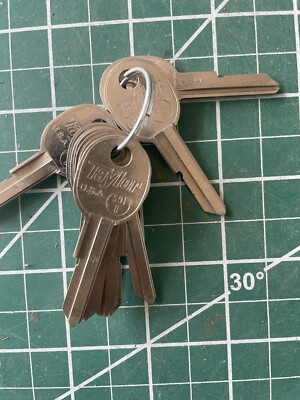 8 S91 D Key Blanks Brass Uncut Lock Locksmith Vintage Gm | eBay