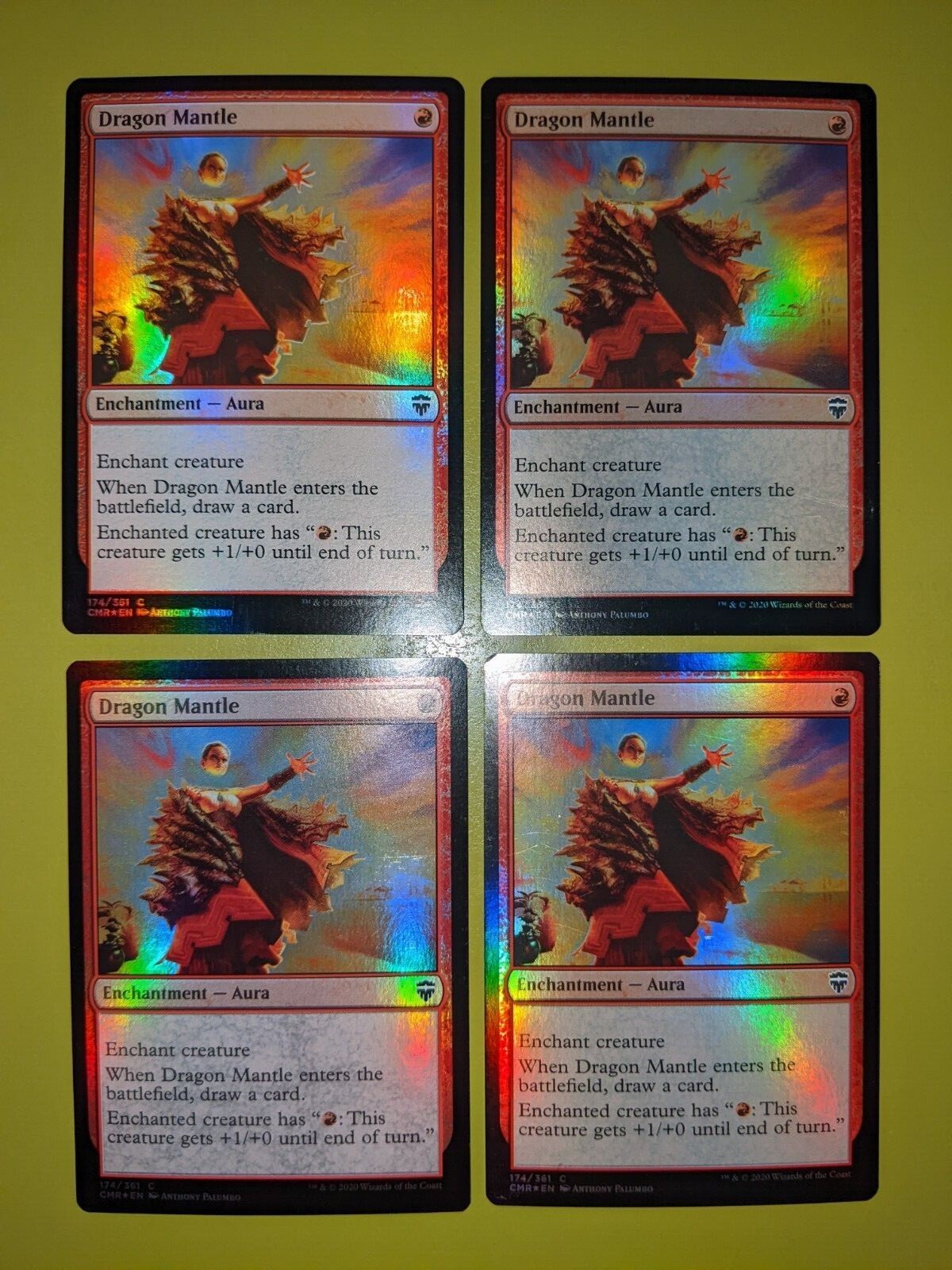 FOIL Dragon Mantle x4 Commander Legends 4x Magic the Gathering MTG | eBay