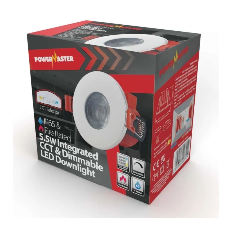 Fire Rated LED Dimmable Downlight Recessed Ceiling Spotlights IP65 ...