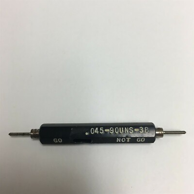 Gage Assembly Co. Go-No Go Plug Thread Gages .045-90UNS-3B .0378 P.D ...