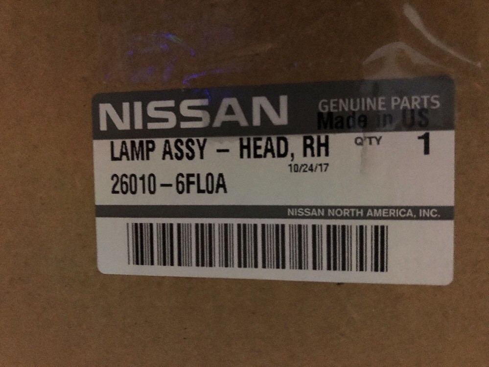 Like New OEM Nissan Rogue RH Headlamp Assembly 26010-6FL0A | eBay