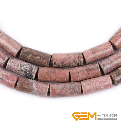 Natural Assorted Stones Tube Spacer Loose Beads For Jewelry Making ...