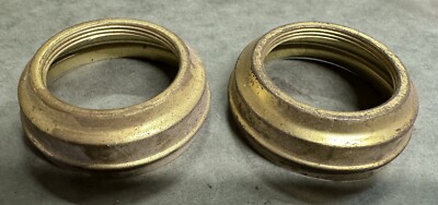 Lot of 10 Kerosene Oil Lamp Collars For #2 Burner Solid Brass ...
