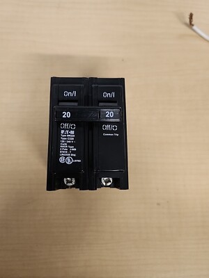 Eaton BR220 120/240VAC 20A 2-Pole Circuit Breaker 786676362856| eBay