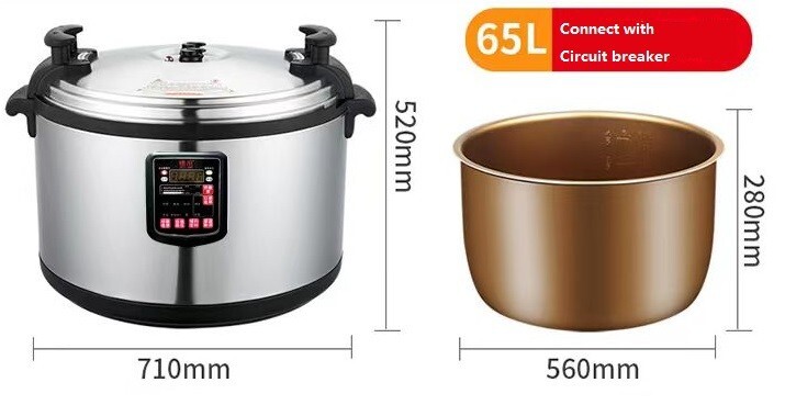 Kolice Commercial Multi-Function Pressure Cooker,65L(69 QT),5000W,only ...
