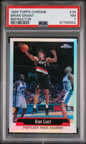 1999 TOPPS CHROME REFRACTOR #34 BRIAN GRANT PSA 7 | eBay