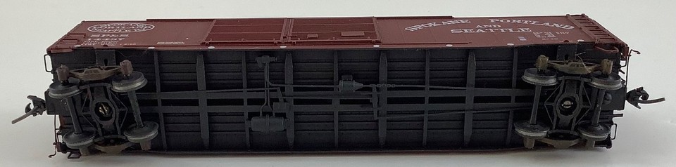 2 HO Boxcars CUSTOM Northern Pacific 40' + 50' SP&S Spokane Portland ...