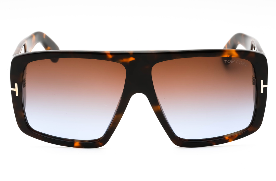 TOM FORD RAVEN FT1036 56F Sunglasses Havana Frame Brown Gradient Lenses ...