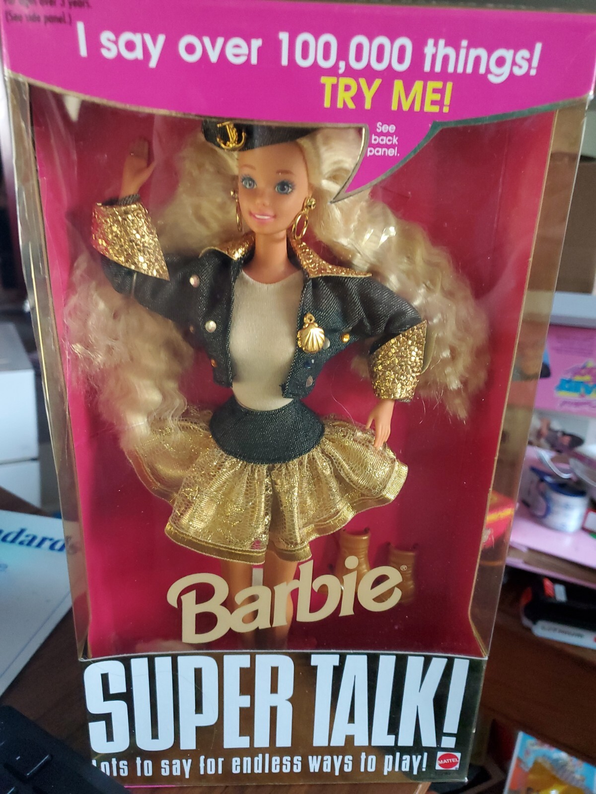1995 Super Talk Barbie Doll. Mattel No. 12290