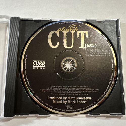 PLUMB- AUDIO CD - "CUT" PROMO SINGLE - CURB RECORDS - 2006 | eBay