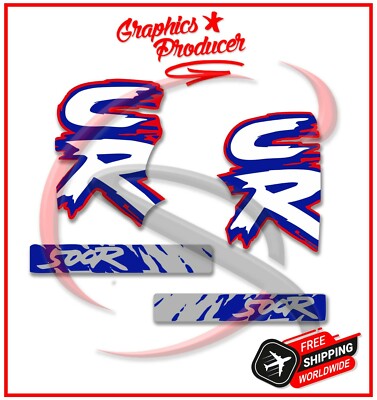 Honda CR500 CR 500 Decals Kit Fits 1992 Model Premium Vinyl Stickers ...