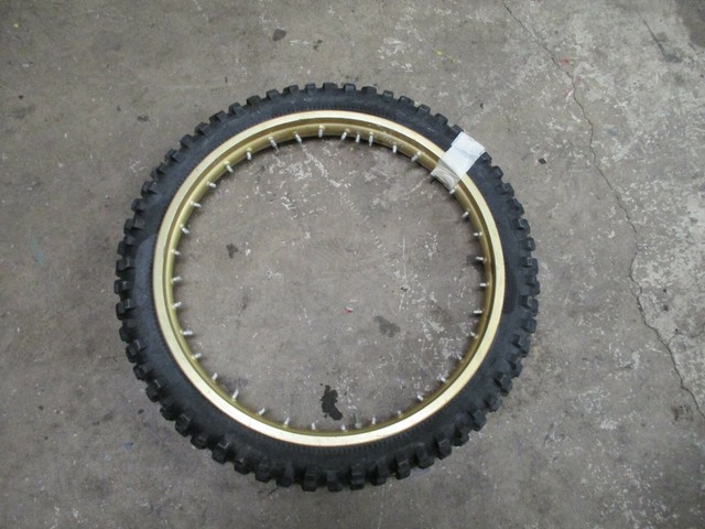 Motorcycle Bike Rubber Tire Wheel Rim No Spokes Motocross 3.00-21 Front ...