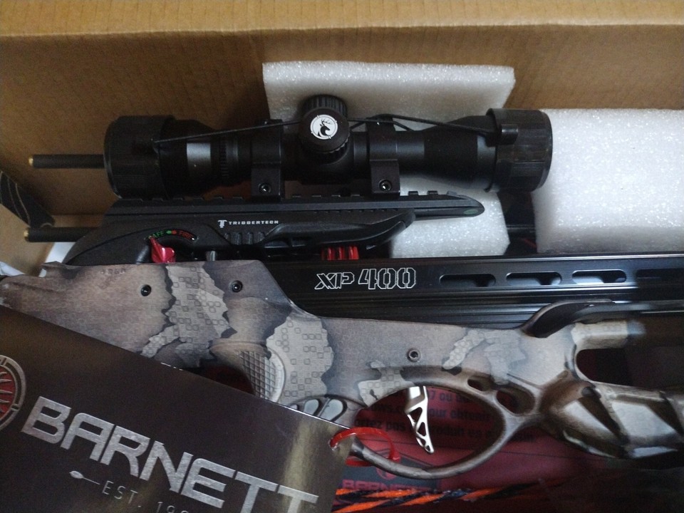 NEW Barnett XP 400 Compound Crossbow With Scope Quiver 20" Headhunter ...