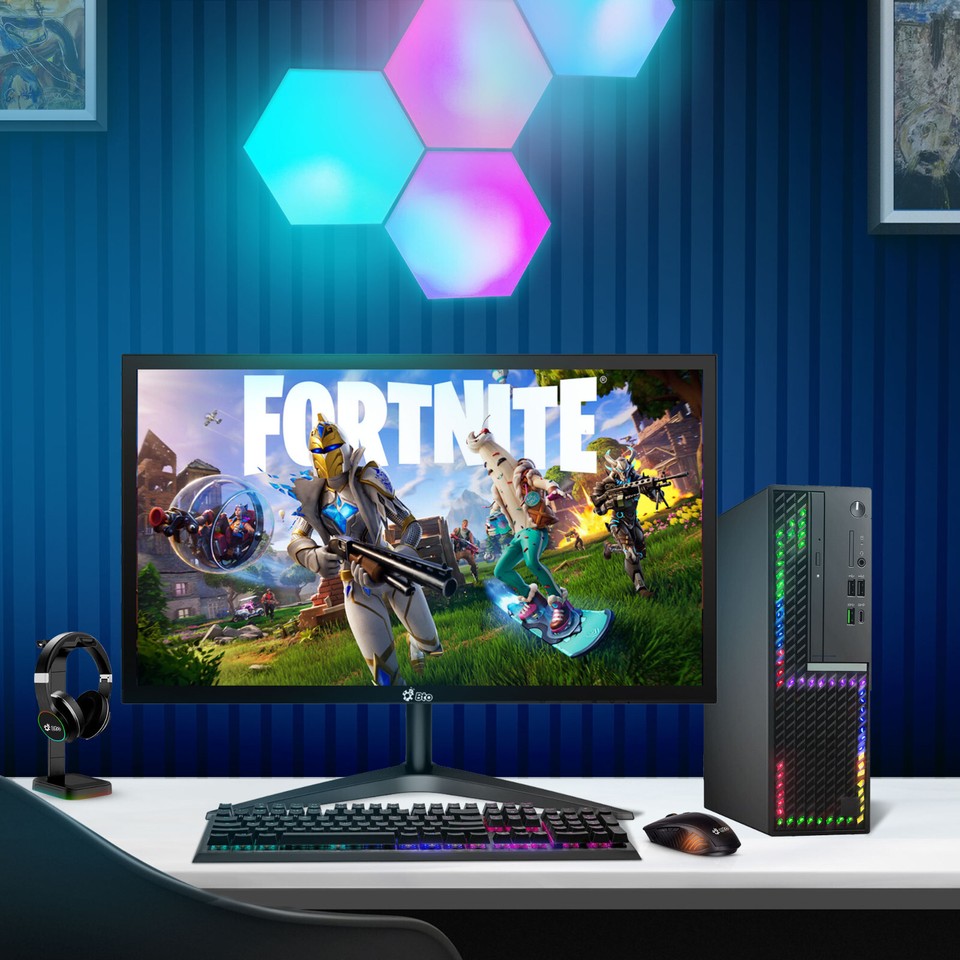 Dell RGB Gaming Desktop Intel i5-10500 16GB 512GB SSD NVIDIA 1050, 24 ...