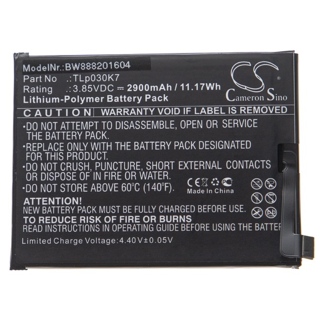 Original Alcatel 1S Akku Batterie 2900mAh OT-5024D TLp030K7 Accu ...