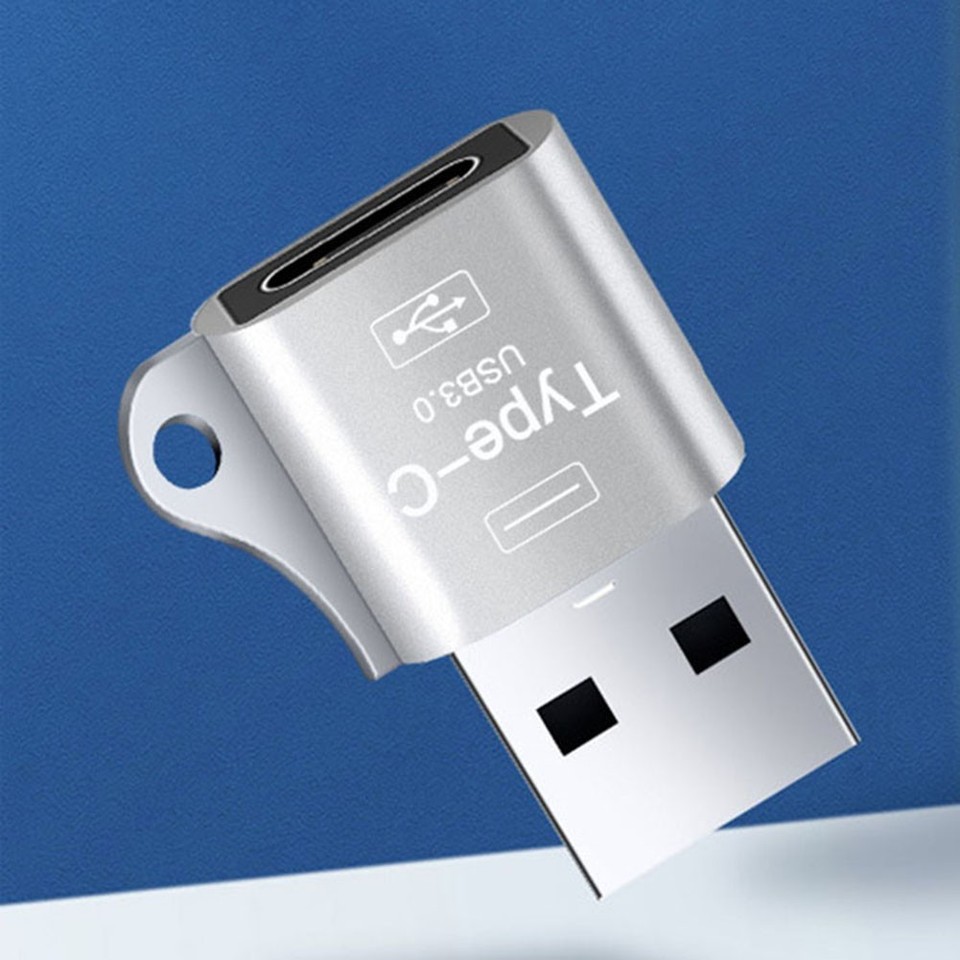 Quick Access Handy USBC Female to Male Converter Complete with Keychain ...