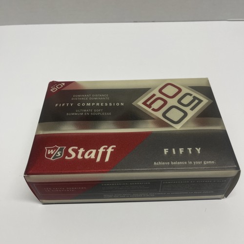 New Wilson Staff Fifty 12 Pack Compression 4x 3 Packs Golf Balls White ...