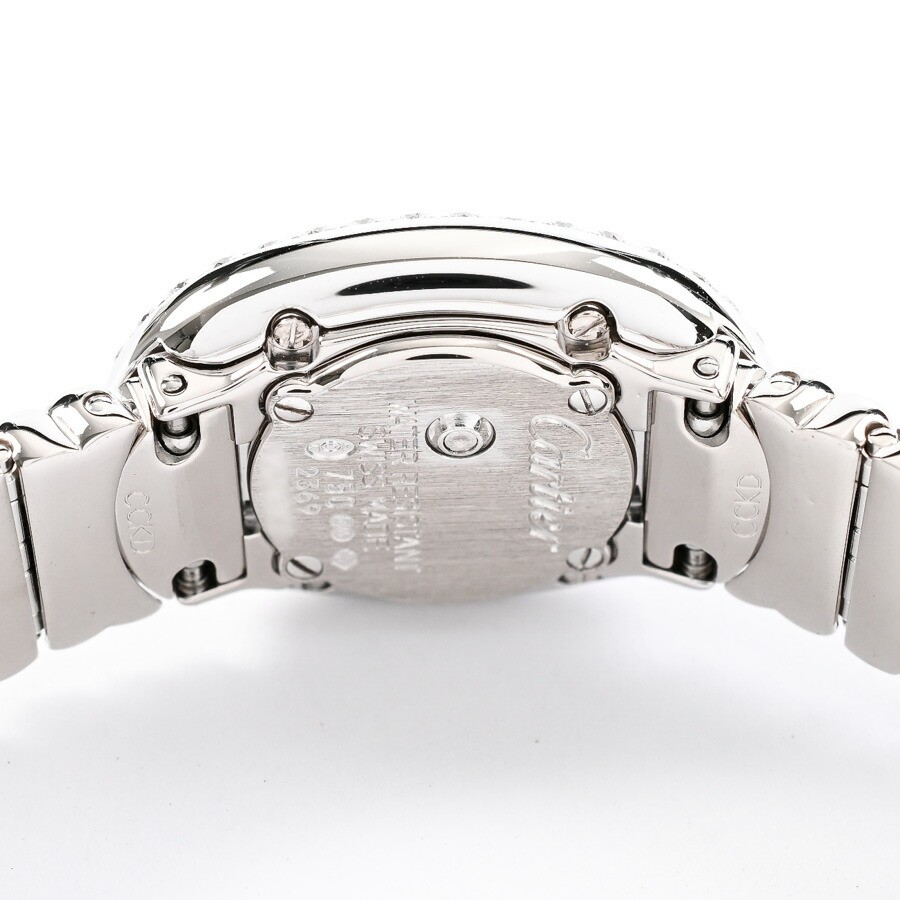 CARTIER Mini Baignoire WB5095L2 Silver Ladies Used Watch #41028 | eBay