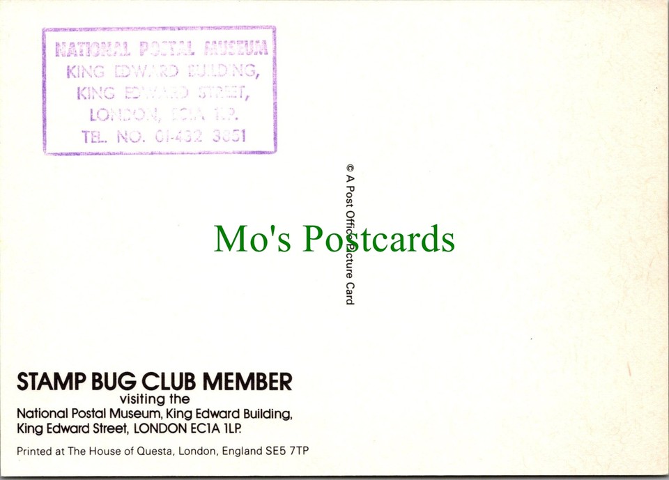 Postal Museum Postcard - Stamp Bug Club Member Ref.RR14705 | eBay