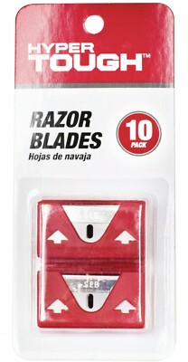 Razor Blades, Hyper Tough, 10 Pack, Blade Dispenser, Single Edge | eBay