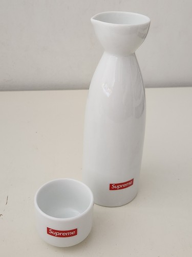 FW17 Supreme Sake Set White Ceramic Red Small Box Logo Accessory | eBay