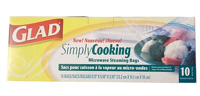 Glad Simply Cooking Microwave Steaming Bags 10 Count Large Discontinued ...