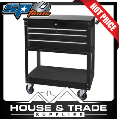 SP Tools Trolley Bench 4 Drawer Custom Series Steel Diagnostic SP40015 ...