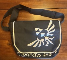 Nintendo Zelda Triforce Black/silver Messenger Laptop Bag for sale ...