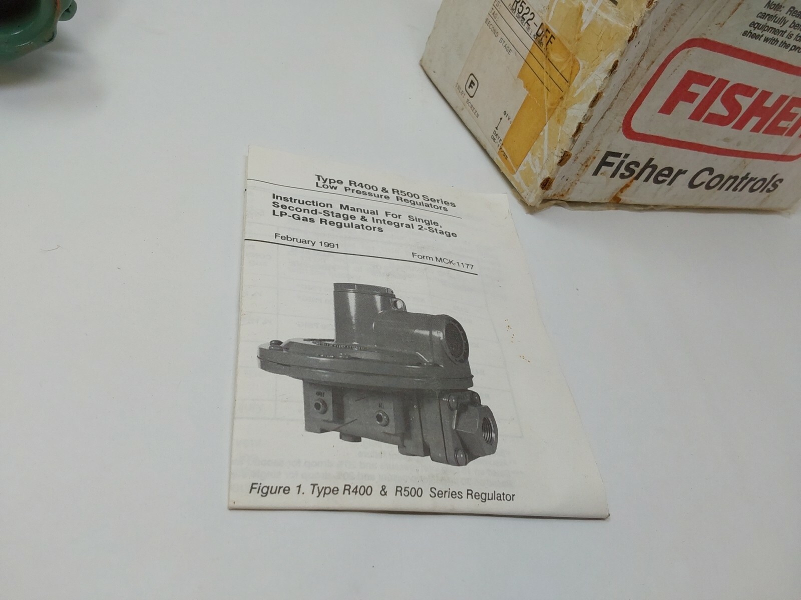 NOS NEW FISHER CONTROLS LP-GAS REGULATOR R522-DFF 2ND STAGE REGULATOR ...