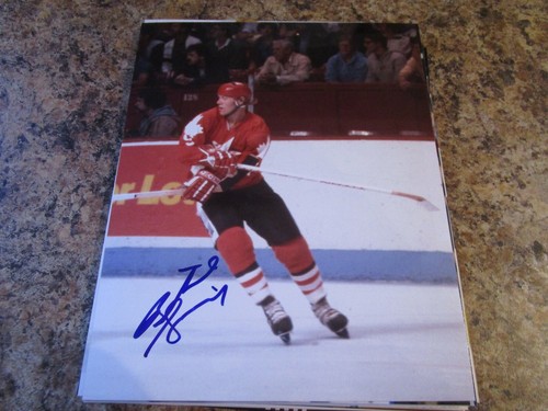 BUTCH GORING SIGNED 8X10 GLOSSY PHOTO NEW YORK ISLANDERS TEAM CANADA LA ...