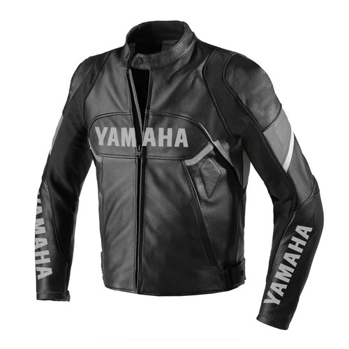 Yamaha Motorcycle Racing Biker Leather Jacket MOTOGP PLUS Motorbike ...