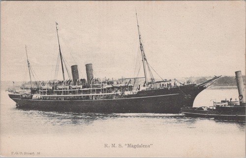 RMS Magdalena Steamship Royal Mail Steam Packet Co Ship Ocean Liner ...