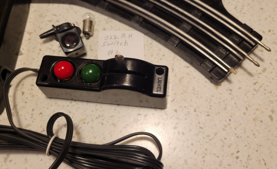 Lionel 022 Switch Right Refurbished, with rewired Controller, Lantern ...