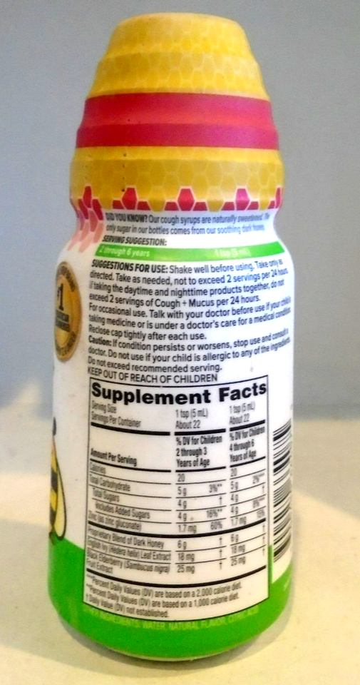 Zarbee's Children's Daytime, Cough Syrup + Mucus, 2-6 Years Mixed Berry, 4 fl oz | eBay