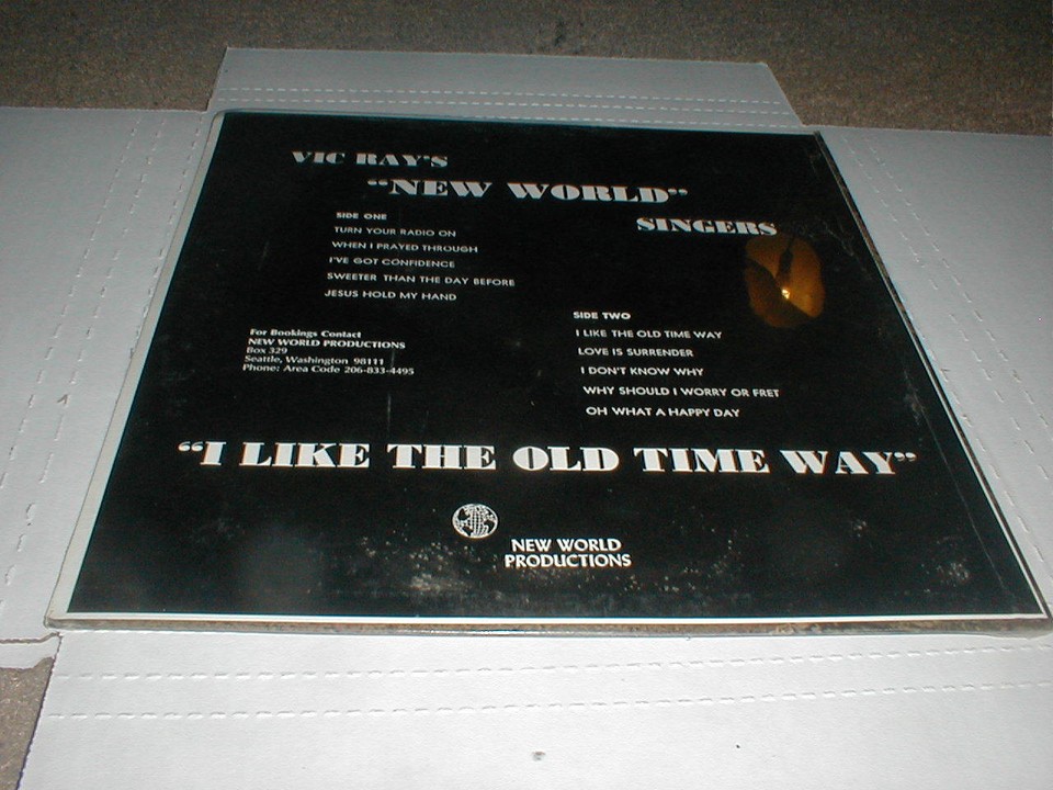 New World Singers OLD TIME WAY Private LP SEALED '70 Seattle Gospel ...