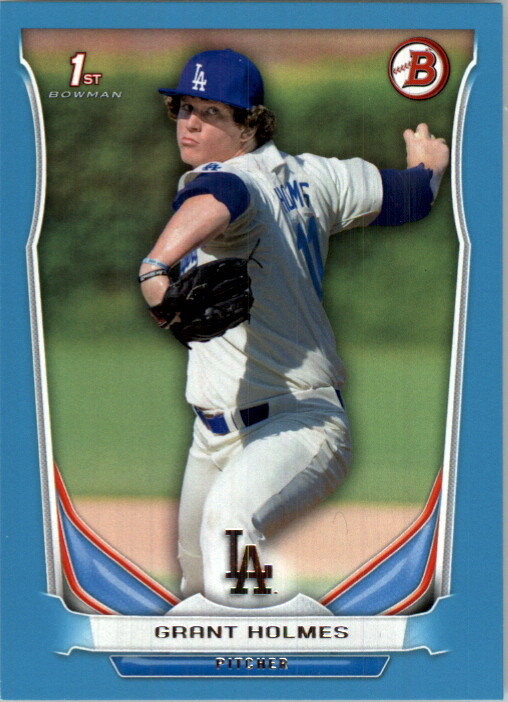 2014 Bowman Draft - Blue #DP18 Grant Holmes /399 (RC) for sale online ...