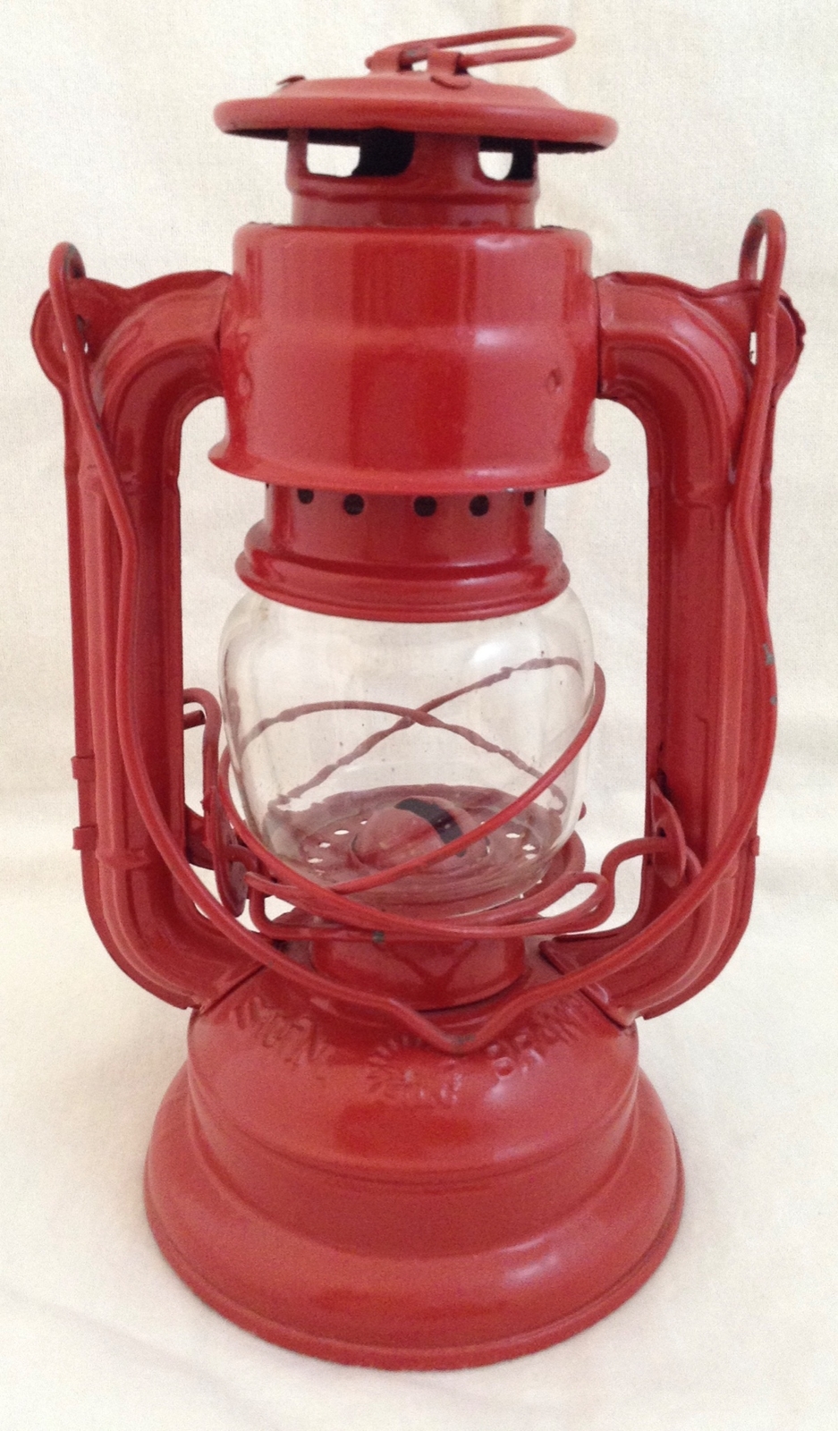 Vtg Sun Brand Red Kerosene Oil Lantern No. 3500 Made in Japan 7 3/4 ...