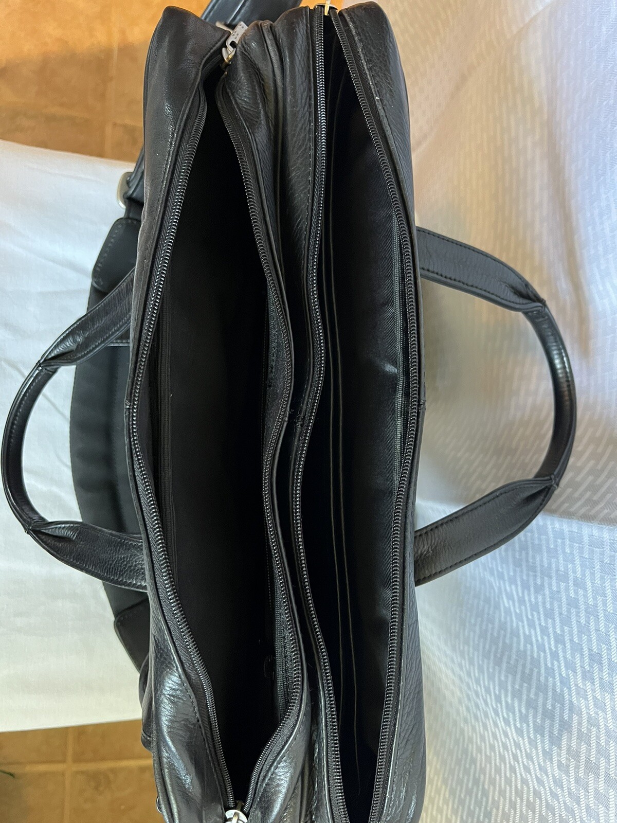 Wilsons Genuine Leather Pelle Studio Computer Bag Briefcase w/ Strap ...