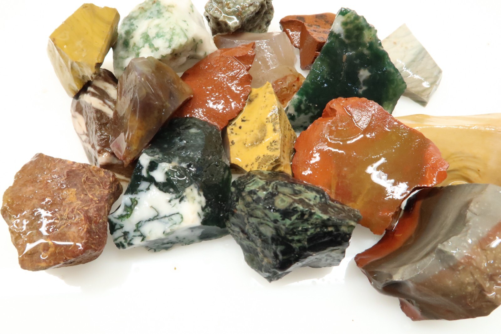Rough Jasper Agate Mix - 1000 CARAT Lot- Gemstone Rough Rocks- Nice ...