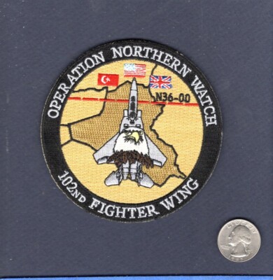 102nd FW Fighter Wing Operation Northern Watch MA ANG USAF F-15 ...