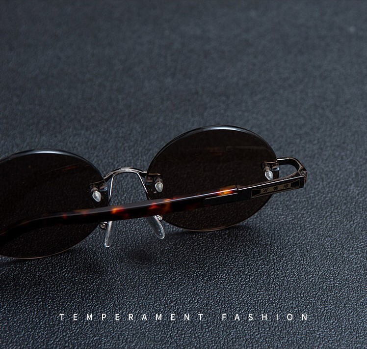 Sunglasses Retro Frameless Round Crystal Glasses Stone Glasses | eBay