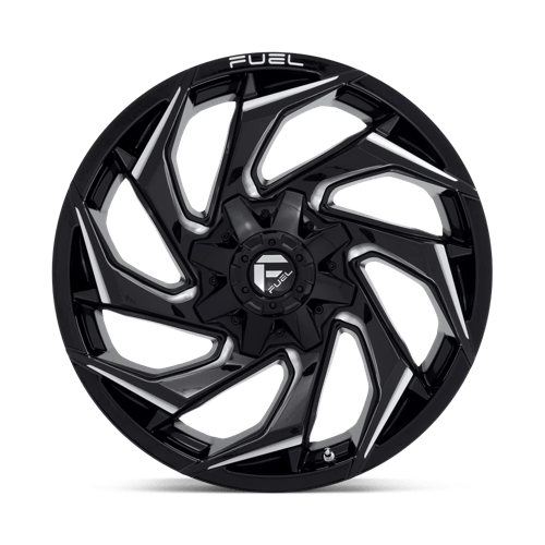 20X9 Fuel 1PC D753 REACTION 8X170 20MM GLOSS BLACK MILLED (4) | eBay