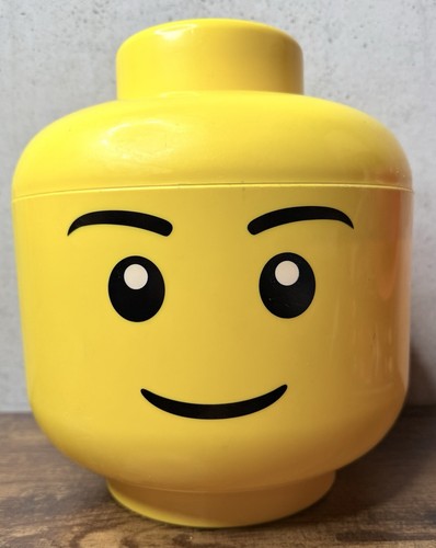 LEGO Head Sort & Store Yellow Plastic Brick Sorter Storage Container No ...