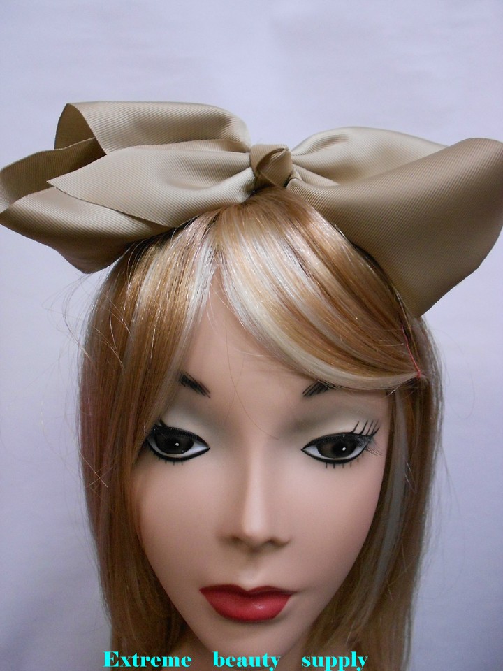 Boutique Handmade Big huge Girl Extra Large JUMBO Satin clip Hair Bow ...