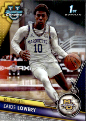 2023-24 Bowman Chrome University #99 Zaide Lowery MARQUETTE | eBay