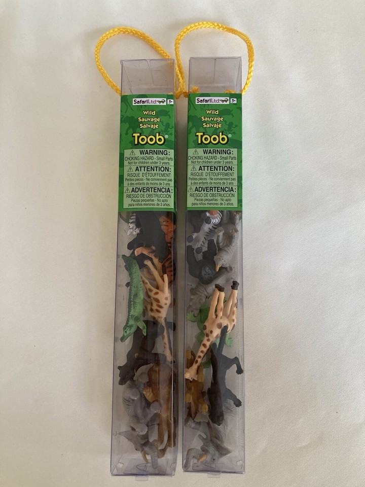 Safari LTD Toob Wild Animals 2” Mini Figures 2x 12 Pc Set=24 Pcs NEW ...