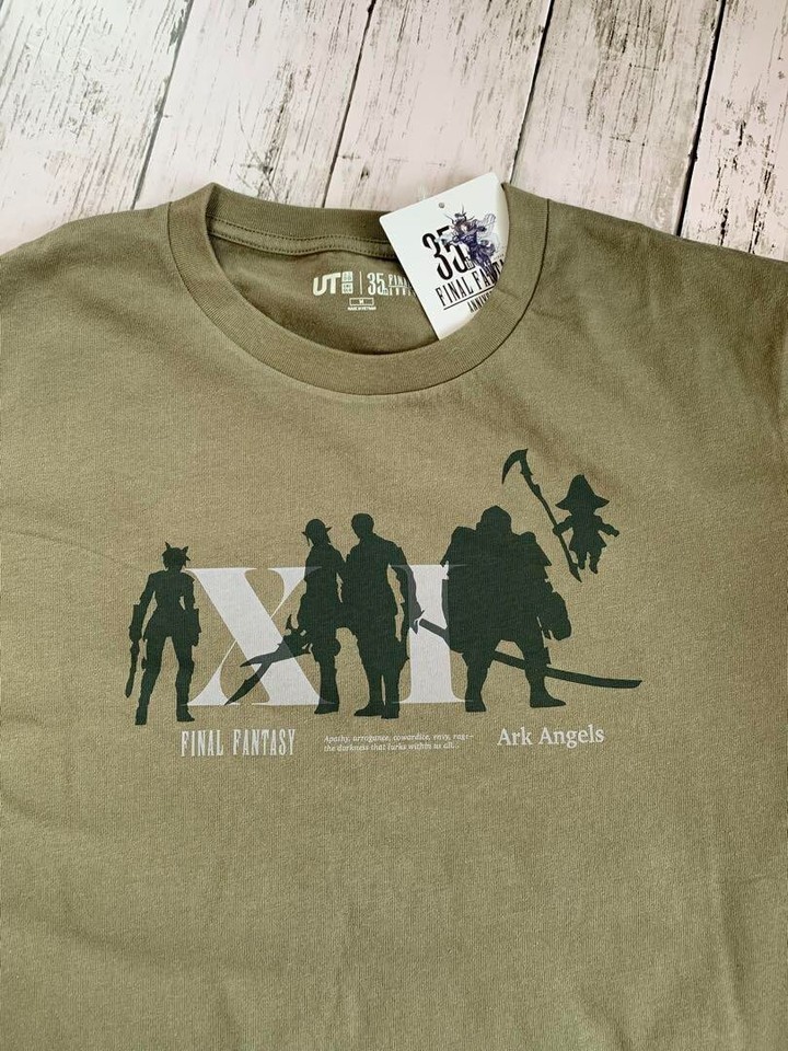 Final Fantasy XI FF11 x Uniqlo UT T shirt Size JP M (US S) Olive #C | eBay